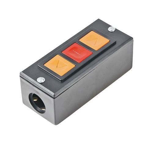 Ac 600v 3a Rolling Door Up Down Stop 3 Button Black Plastic Pushbutton
