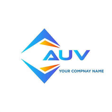 Auv Abstract Technology Logo Design On White Background Auv Creative