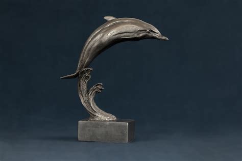 Leaping Dolphin Sculpture Tanya Russell