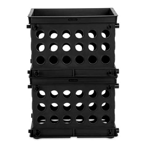 Sterilite Mini Crate Stackable Plastic Storage Bin Organizer W Handles