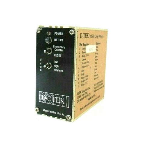 USED EMX D TEK VEHICLE LOOP DETECTOR SB Industrial Supply Inc