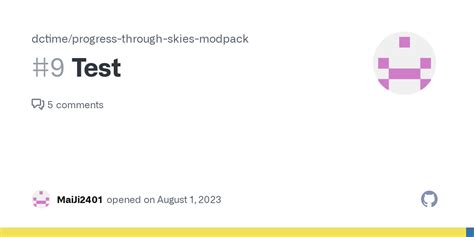 Test · Issue 9 · Dctimeprogress Through Skies Modpack · Github