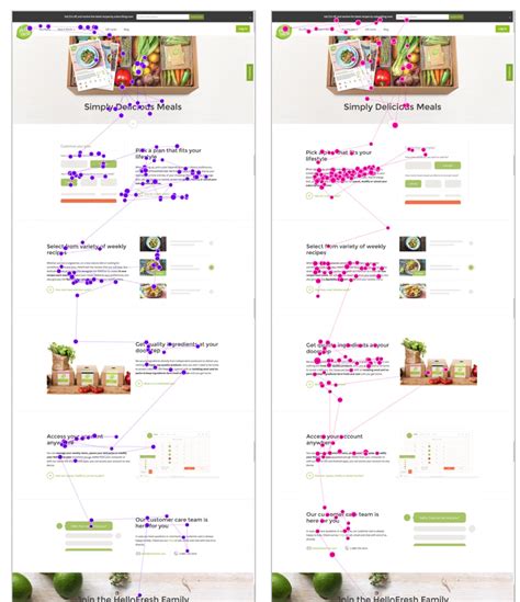 Gazeplot Visualizations From Zigzag Vs Aligned Page Layouts Nng