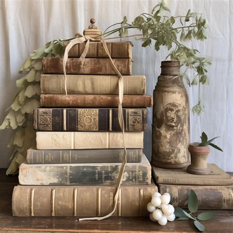 Premium AI Image | There are many books stacked on top of each other on a table generative ai