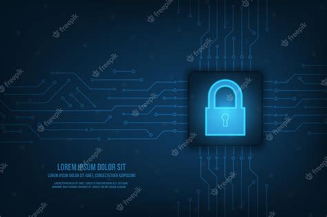 Premium Vector Vector Futuristic Microchip Cpu Circuit Board Blue