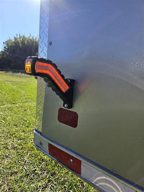 Enclosed Trailer Marker Lights Boat Trailer Submersible Red Led Side