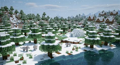 Minecraft Snowy Taiga Biome Guide Frozen Forests Wolves And Survival