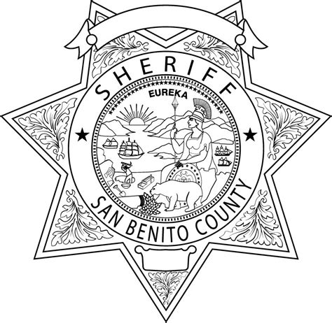 Artstation California Sheriff Badge San Benito County Vector File