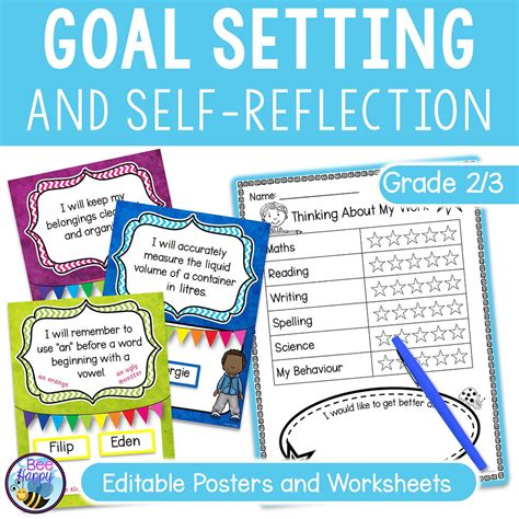 Goal Setting And Self Reflection Bee Happy Teaching