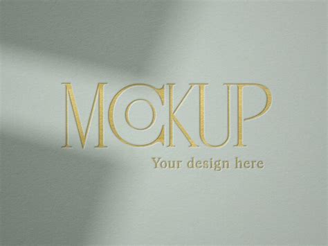 Premium Psd Classic Elegant Logo Effect Mockup