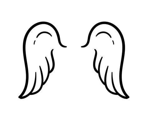 Angel Wings In Heaven Hawk Feather Wing Pattern 22430838 Vector Art At