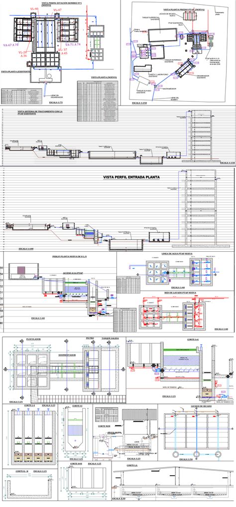 Planta De Tratamiento De Agua Potable De 8 Lts Sg En Dwg 0 00 Kb