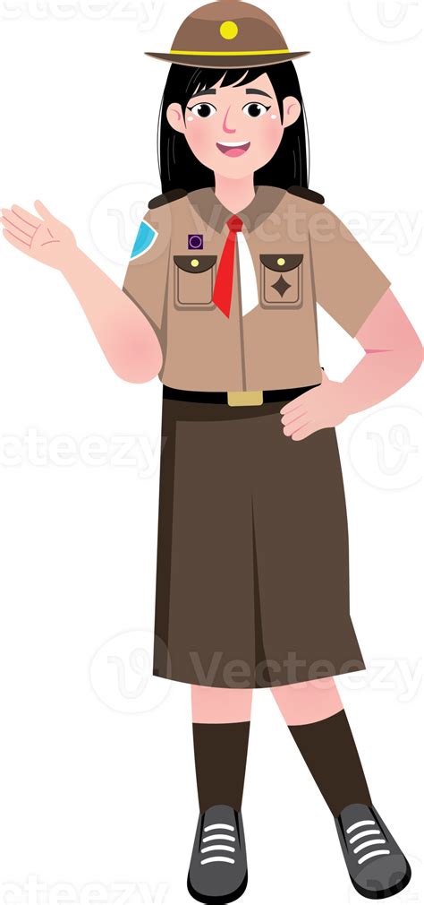 Senior Girl Scout Presenting In Front Of Classroom 67941889 Png