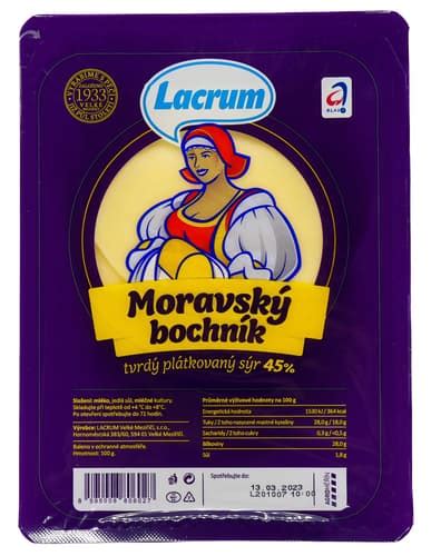 Lacrum Moravský Bochník Sýr Plátkový