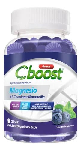 C Boost Gomitas De Magnesio Con L Teanina Y Manzanilla 90 Meses