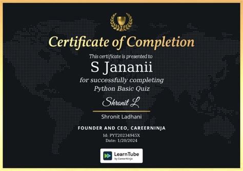 s jananii on linkedin i thank careerninja learntube for testing my