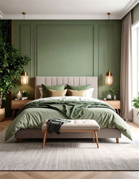24 Green And Grey Bedroom Ideas For Restful Nights Too Much Time