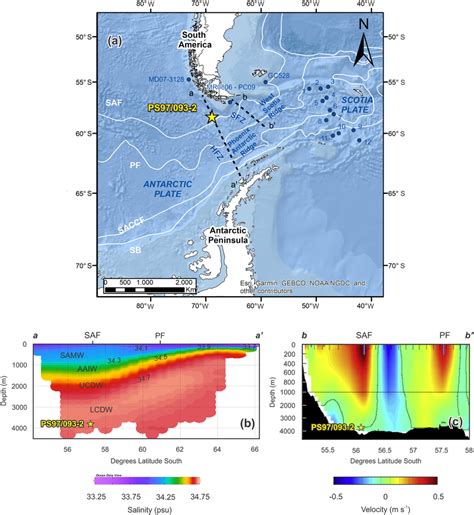 A Map Of The Drake Passage Area Showing The Location Of Core