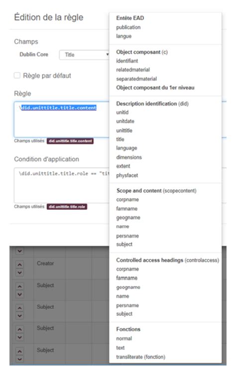 Créer Un Mapping Ead Numahop