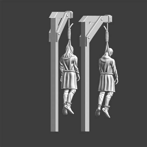 3d Printable Medieval Men Executed By Hanging By Northern Crusades