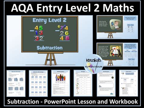 Aqa Entry Level 2 Maths Subtraction Teaching Resources