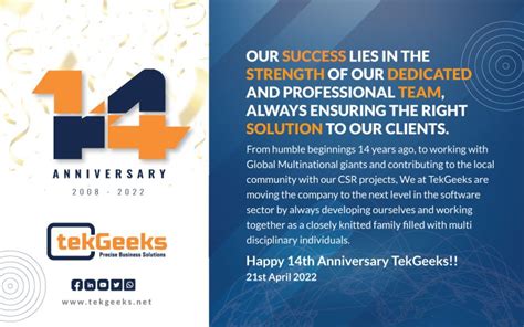 Kasun Gamage On Linkedin Happy 14th Anniversary Tekgeeks Humble Beginnings With Four Mates In
