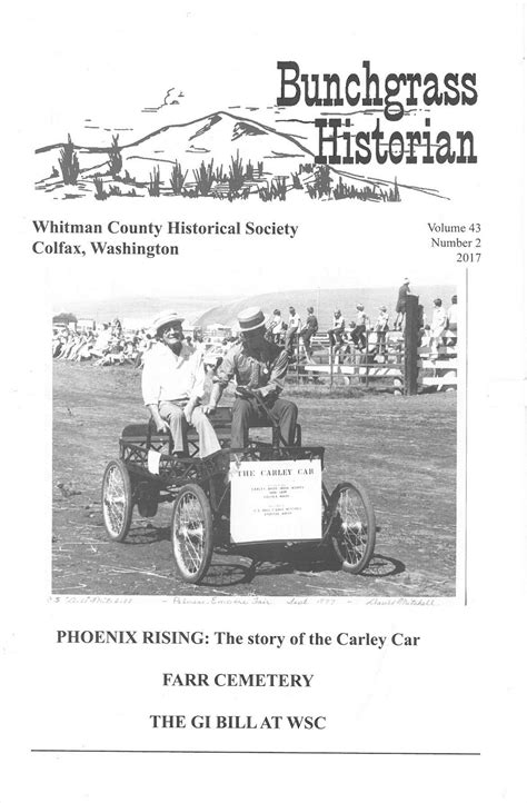 Bunchgrass History Newsletter Washington State University