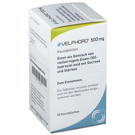 Velphoro® 500 Mg 30 St Mit Dem E Rezept Kaufen Shop Apotheke