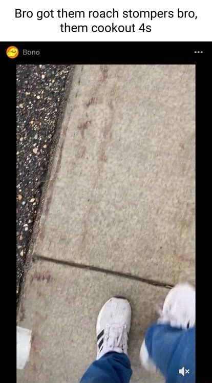 Bro Got Them Roach Stompers Bro Them Cookout Ifunny