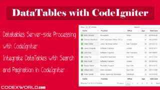 CodeIgniter RESTful Web Services CodexWorld