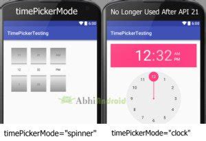 TimePicker Tutorial With Example In Android Studio Abhi Android