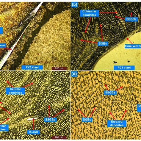 Characterization Of Weld Metal And Interface For In82 Filler A Download Scientific Diagram