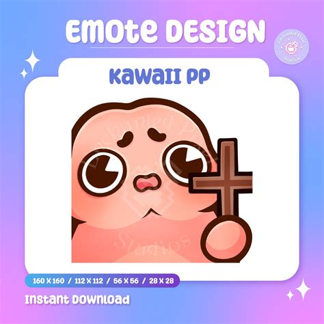Cross Meme Emote Kawaii Pp Meme Twitch Emote Scared Horror Night