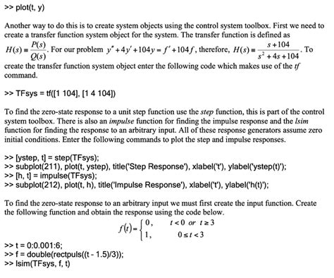 Solved Zero Input Response The Zero Input Response Can Be Solved Answer Transtutors