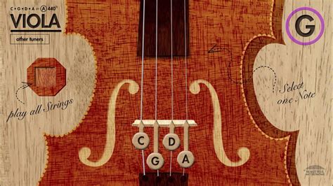 Viola Tuner C G D A Youtube