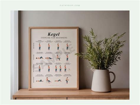 Kegel Exercises For Beginners Printable Pelvic Floor Exercise Chart