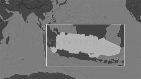 Java Sea Bilevel Map Patterson Cylindrical Diagram Stock Video