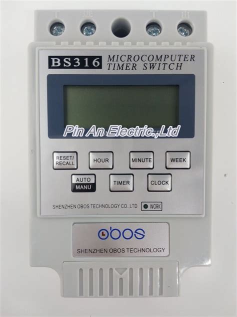 1 Pcs English Version Microcomputer Control Switch Kg316t Street Lamp Time Switch Time