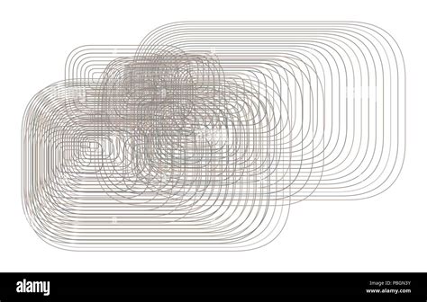 Abstract Geometric Background With Shape Of Rounded Rectangle Pattern Vector Illustration