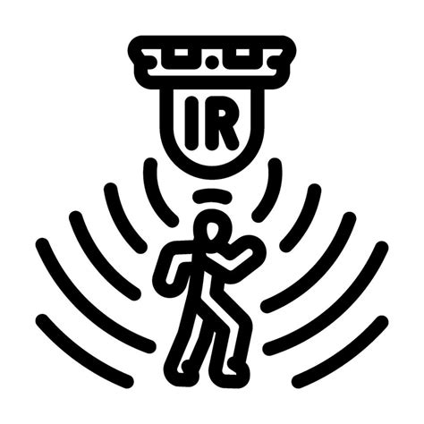 Motion Detection Sensor Module Line Icon Illustration 67664407 Vector