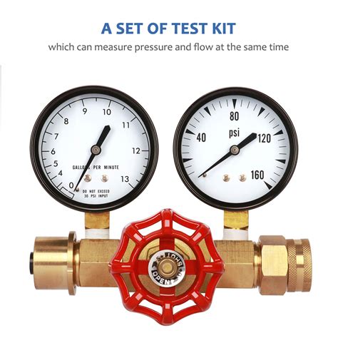 Buy Measureman Water Pressure And Flow Test Gauge Assembly Online At