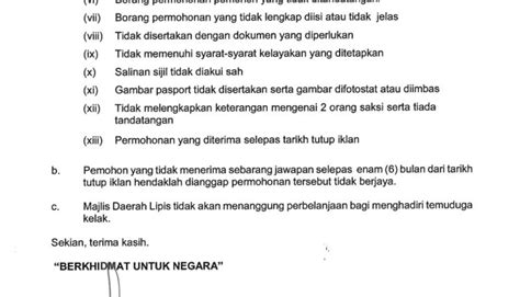 Lipis Majlis 4 • Kerja Kosong Kerajaan