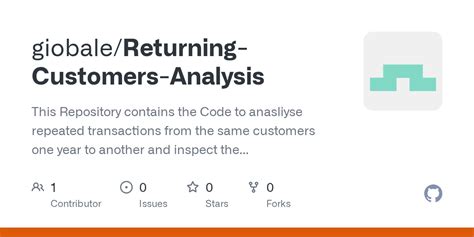 Github Giobale Returning Customers Analysis This Repository Contains The Code To Anasliyse