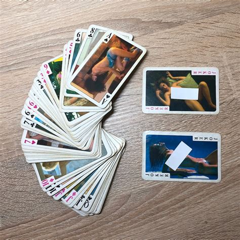 Vintage Adult Playing Cards Incomplete Deck Of Playing Cards Etsy