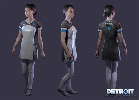 Kara Android Body Character Concept Art From Detroit