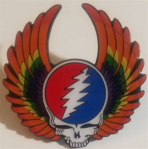 Grateful Dead Steel Your Face With Wings Enamel With Double Pin