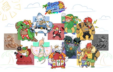 Super Mario Sunshine Bosses Official Nintendo Power Super Mario