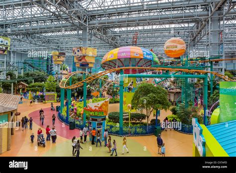 View Over Nickelodeon Universe Indoor Amusement Park In The Mall Of