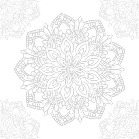 White Background Flower Mandala Vectors Download Free High Quality