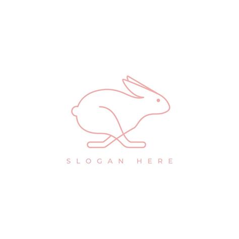 Premium Vector Rabbit Run Minimal Logo Design Graphic Vector